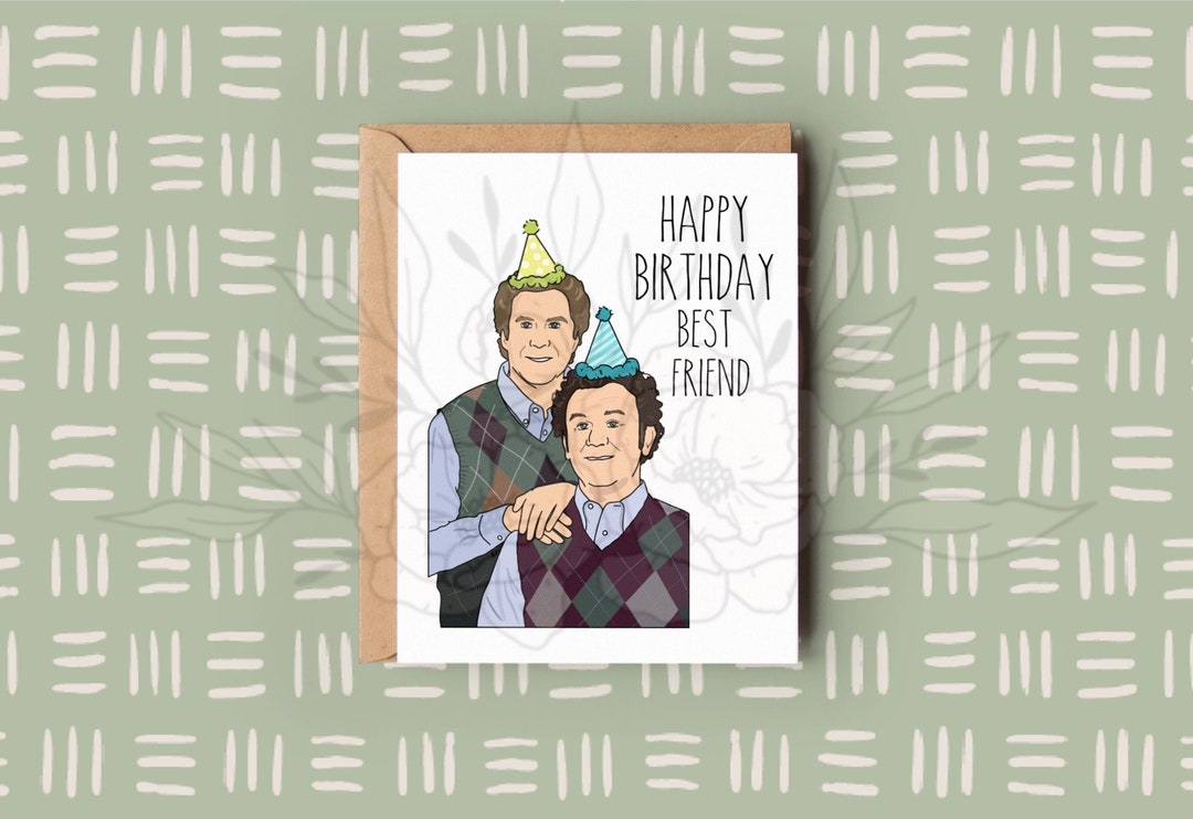 Funny Step Bros Card, Best Friends Birthday Card, Funny Birthday Card ...