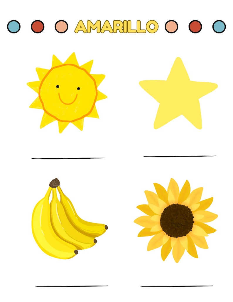 Learn Colors in Spanish. Aprende Los Colores En Español - Etsy