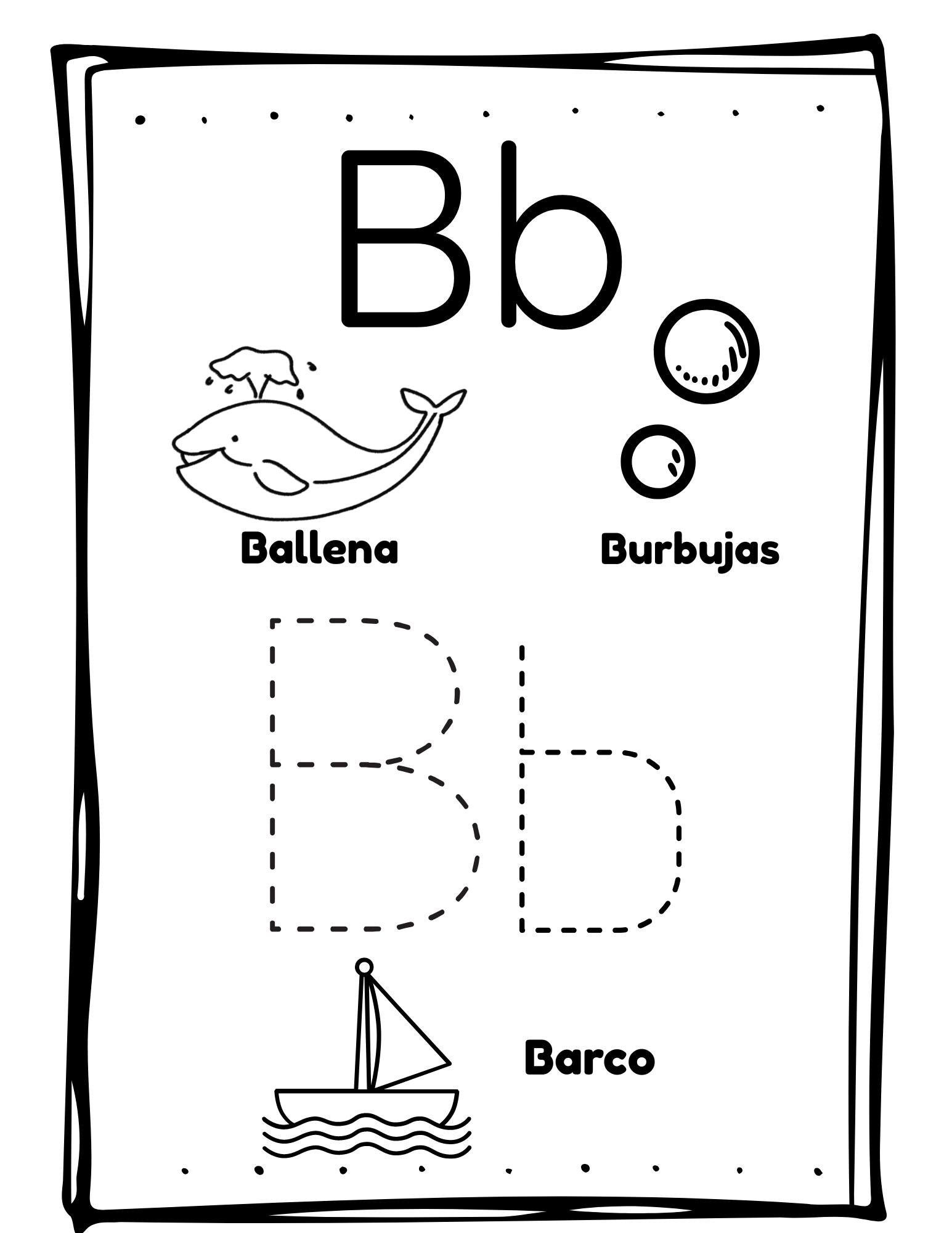 ABC in Spanish. Abecedario En Español. Traza Y Colorea. - Etsy