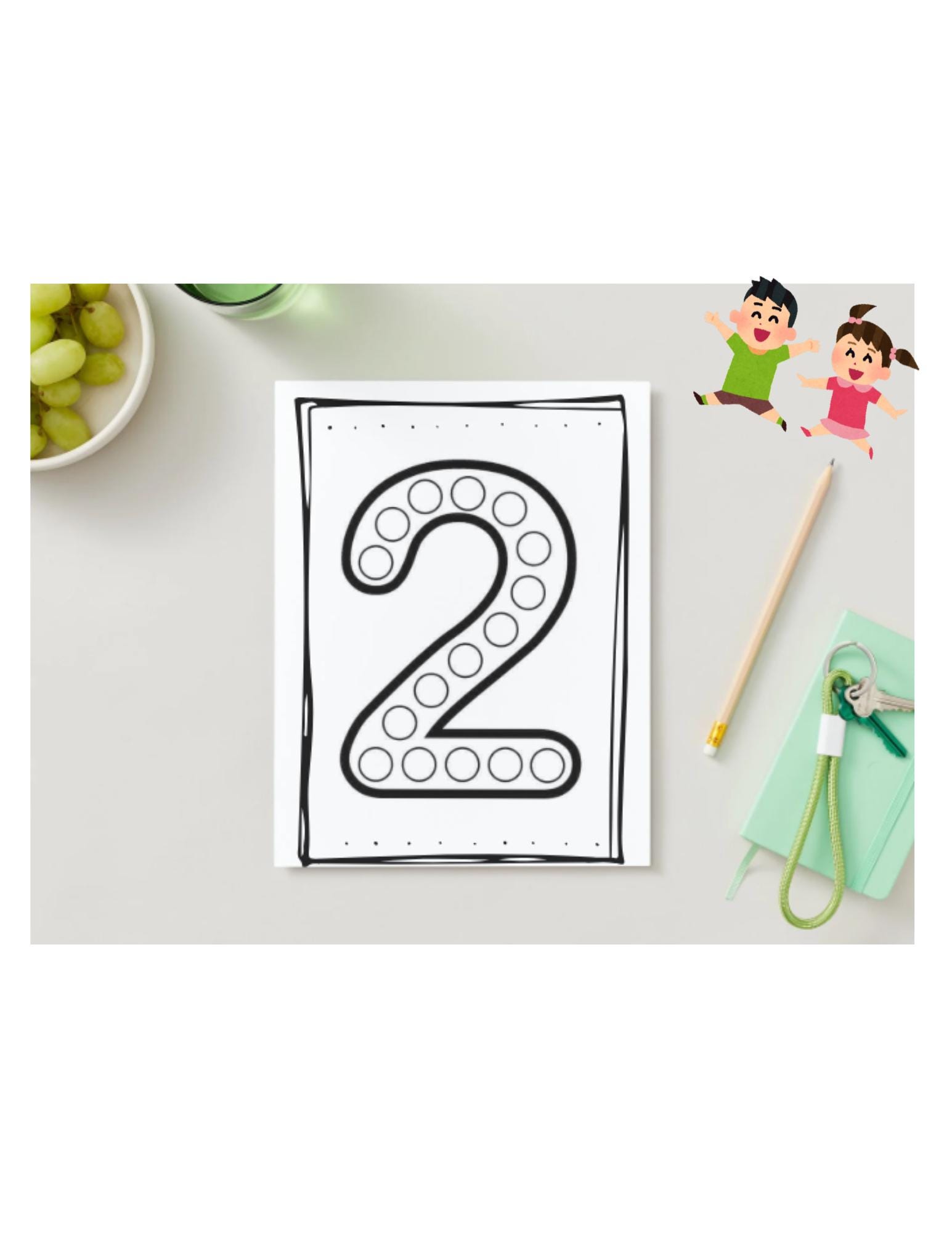 Dot Markers Coloring Numbers - Etsy