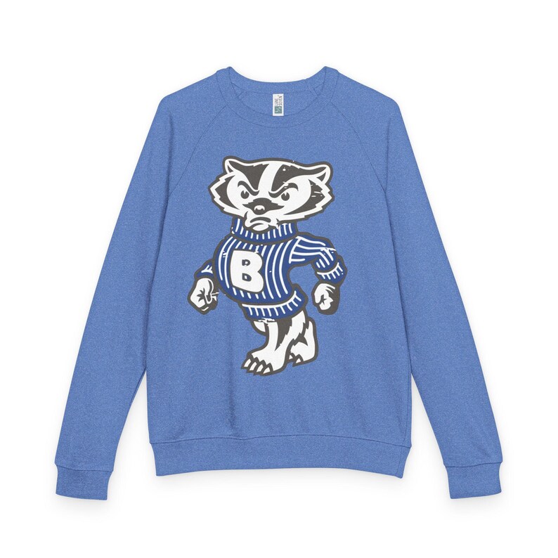 Bennington Badger Unisex French Terry Raglan Crewneck - Etsy