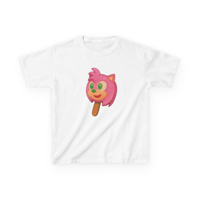 Custom Amy Rose Popsicle Graphic Tee With Cute Character Design ...