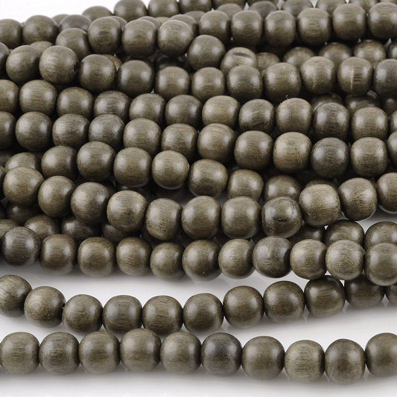 Wood Beads-greywood-6mm Bead-16 Inch Strand-quantity 1 - Etsy
