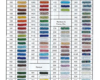 Bead Sample Card - Etsy