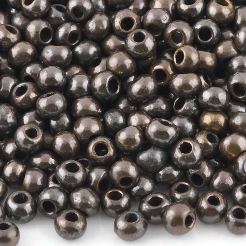 Greek Ceramic Beads-5mm Round-antique Bronze-quantity 5 - Etsy
