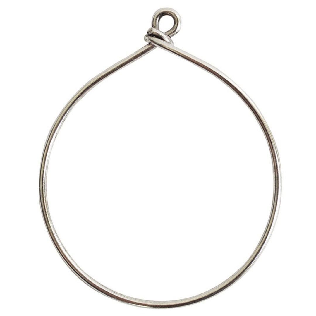 Nunn Design-wire Frame Large Hoop-antique Silver-quantity 1 - Etsy