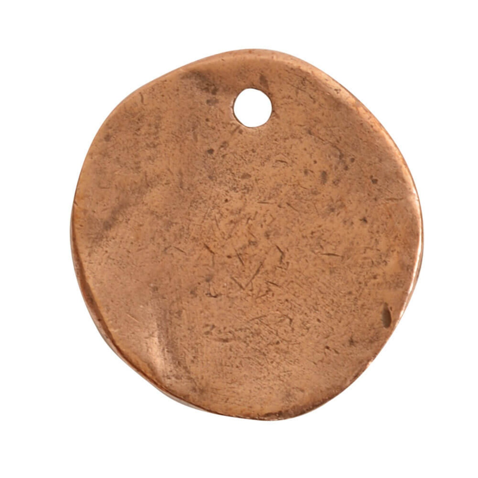 Nunn Design-pewter-18mm Round Organic Bee-small Charm-antique Copper ...