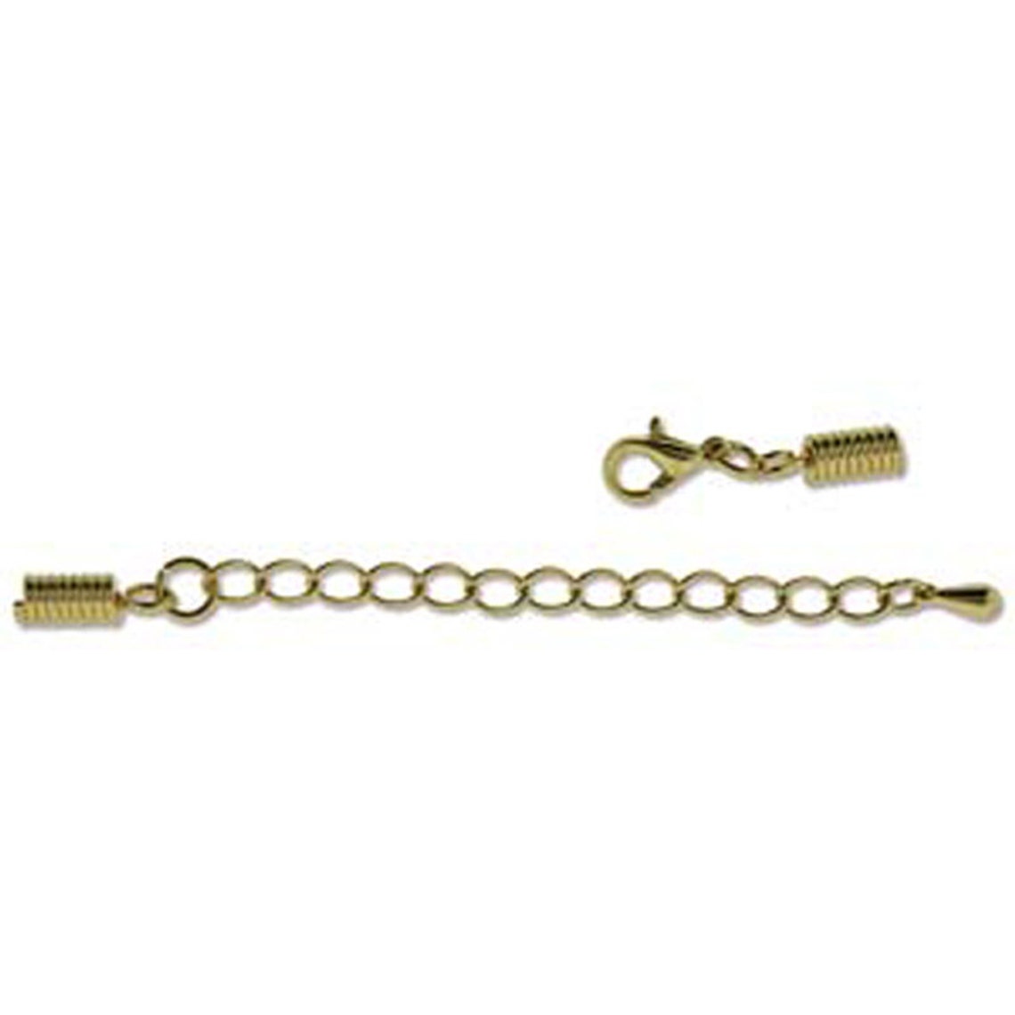 Findings-spring With Loop End-2 Inch Chain Extender-gold-quantity 1 - Etsy
