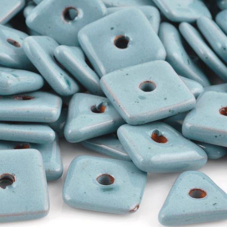 Ceramic Beads-14mm Abstract-stone Blue-quantity 2 - Etsy