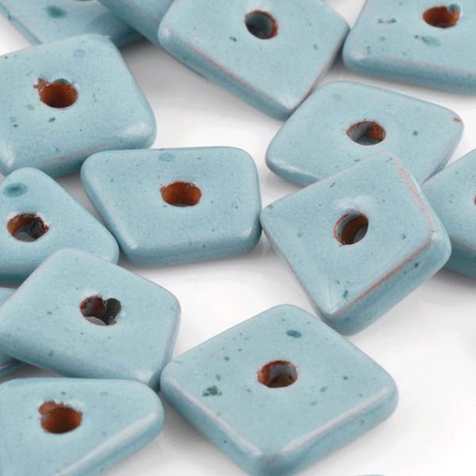 Ceramic Beads-14mm Abstract-stone Blue-quantity 2 - Etsy