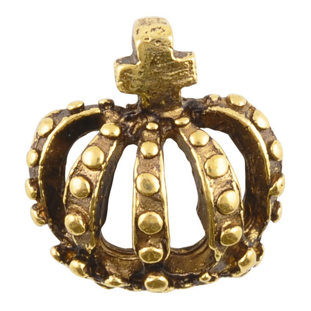 Casting-18mm Crown-antique Gold-quantity 1 - Etsy