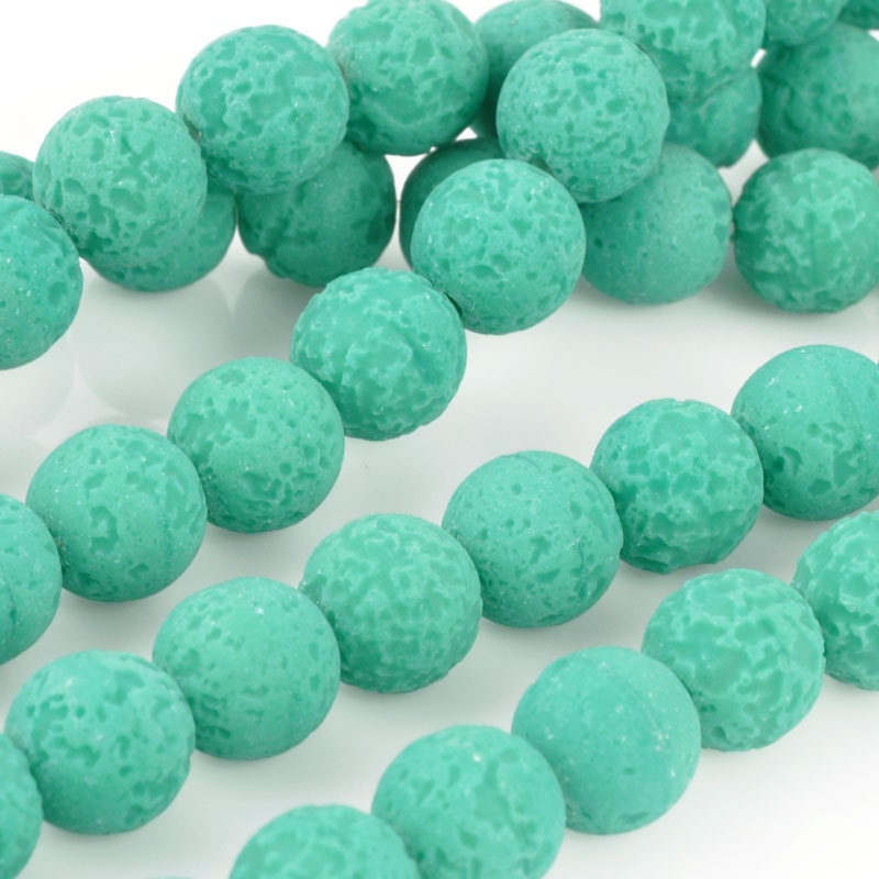 Glass-8mm Round-stone-turquoise-czech-quantity 1 - Etsy