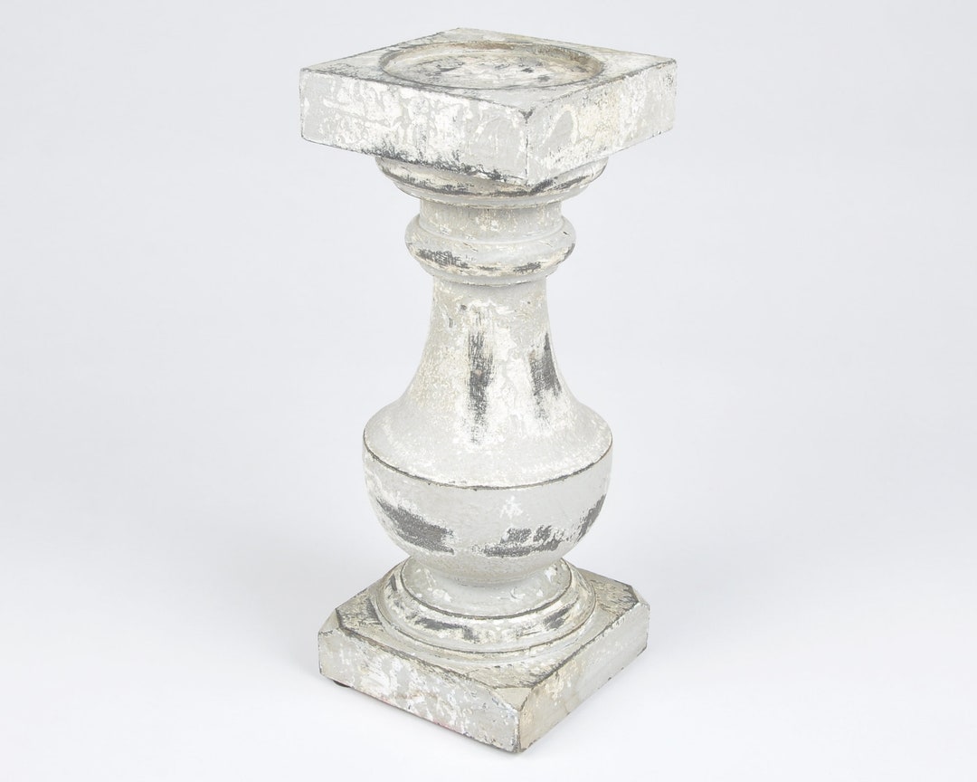 Vintage Wood Turned Victorian Baluster Candle Holder-architectural ...