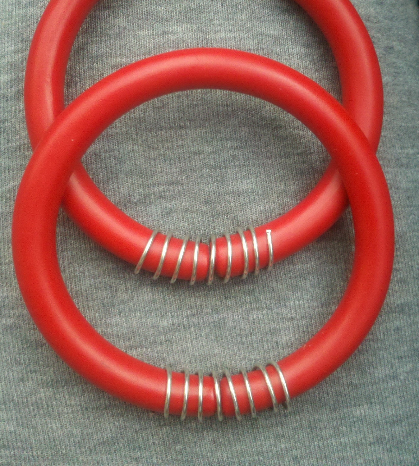 Polymer Coil Closure Hoops Earrings for Stretched Lobes | Etsy