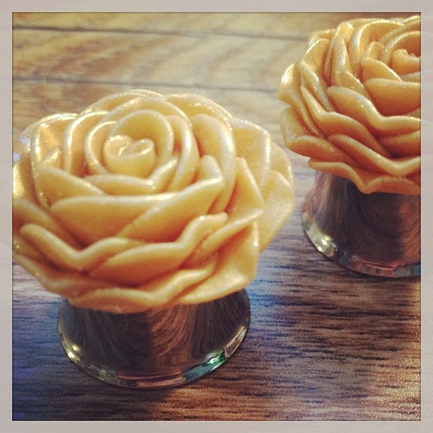 Basic Rosebud Plugs 4g to 2 Gauges - Etsy