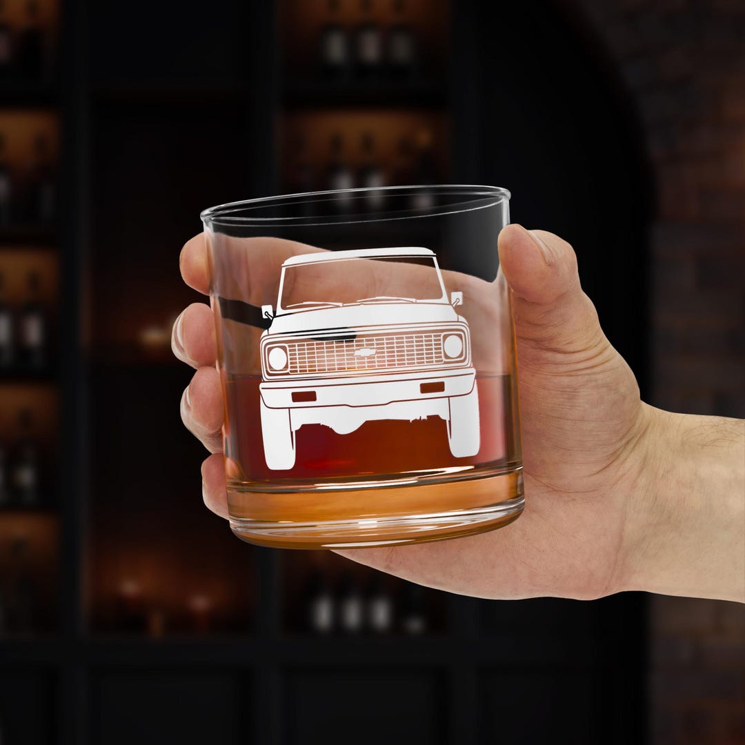71 Chevy Blazer Rocks Glass, Classic Truck Bourbon Tumbler - Etsy UK