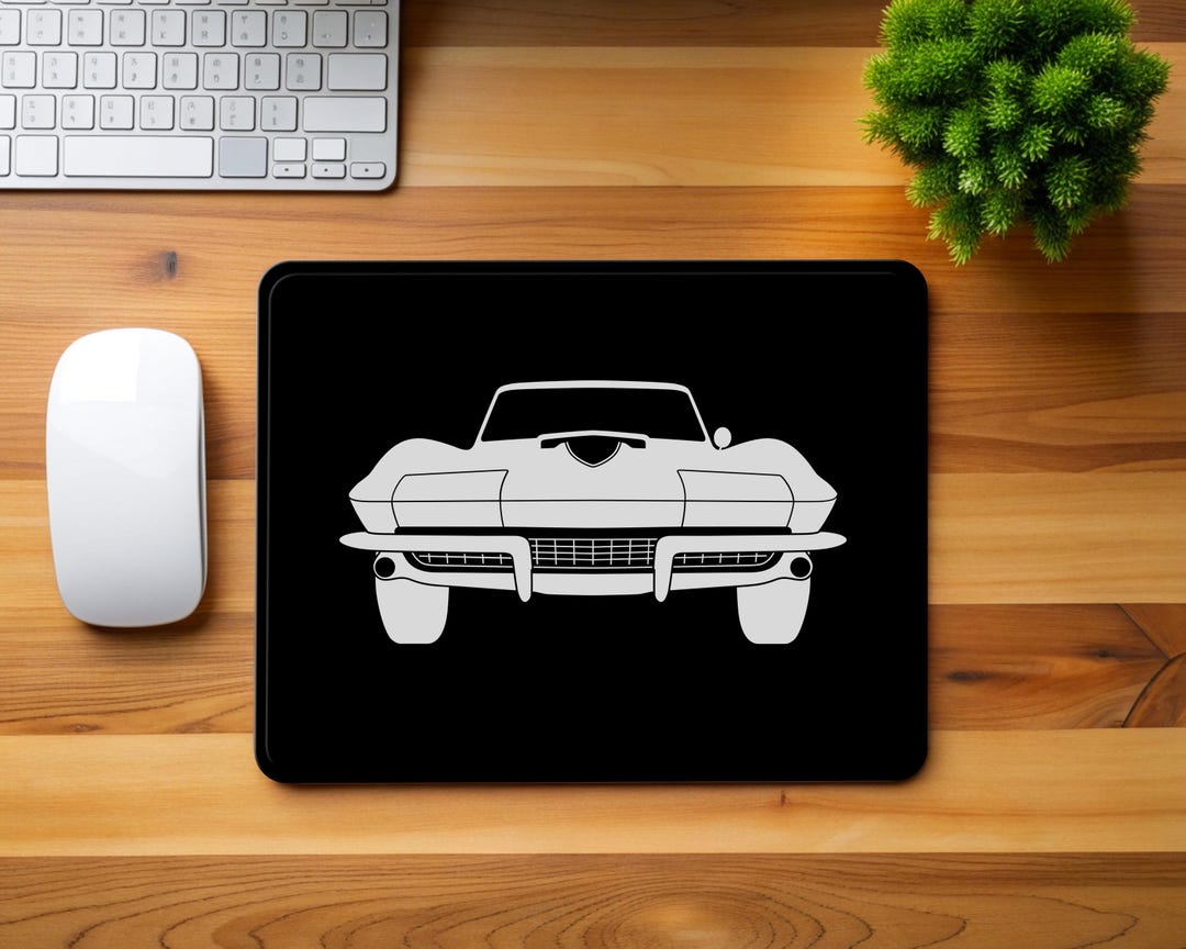 67 Corvette Mouse Pad: Classic Car Design, Gamer Desk Decor - Etsy