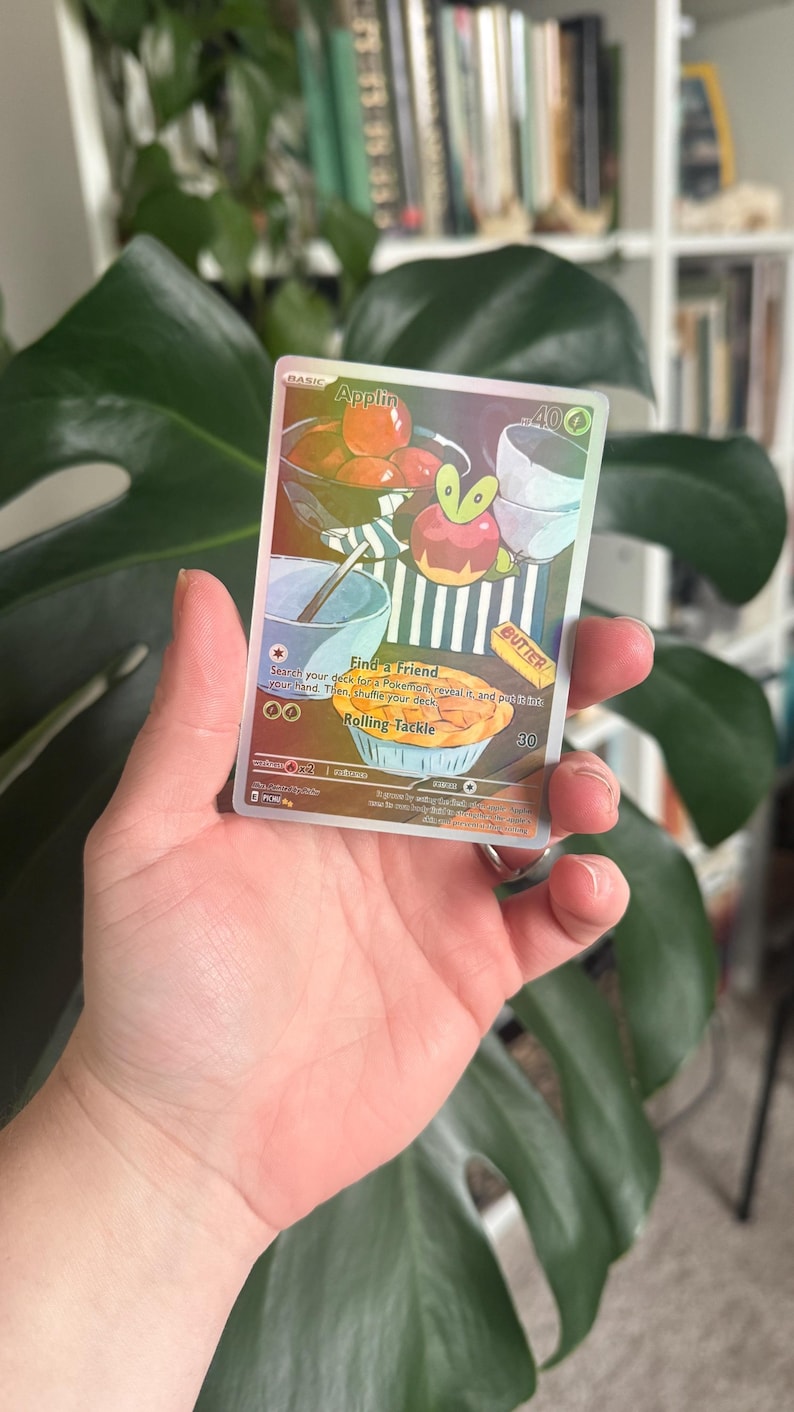 Applin Handmade Pokemon Card Print, Custom Fan Art TCG Proxy ...