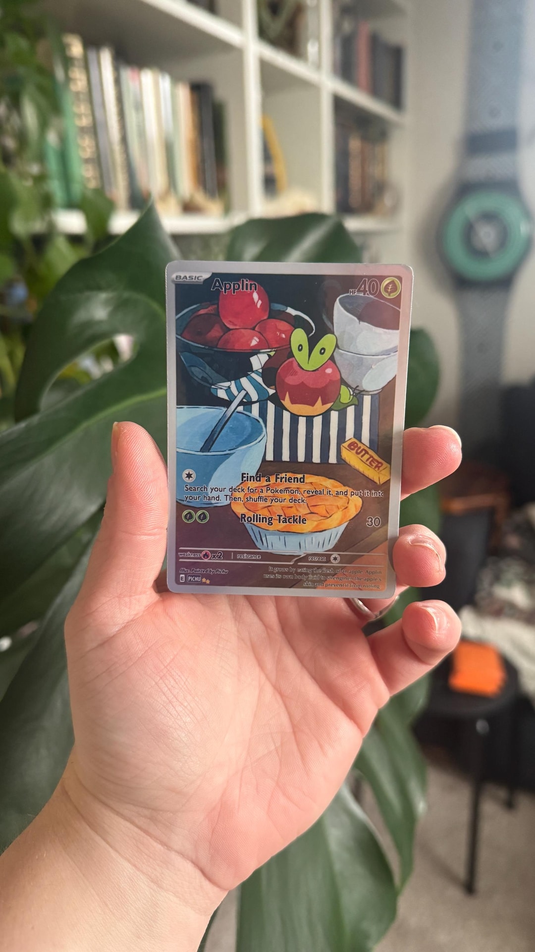 Applin Handmade Pokemon Card Print, Custom Fan Art TCG Proxy ...