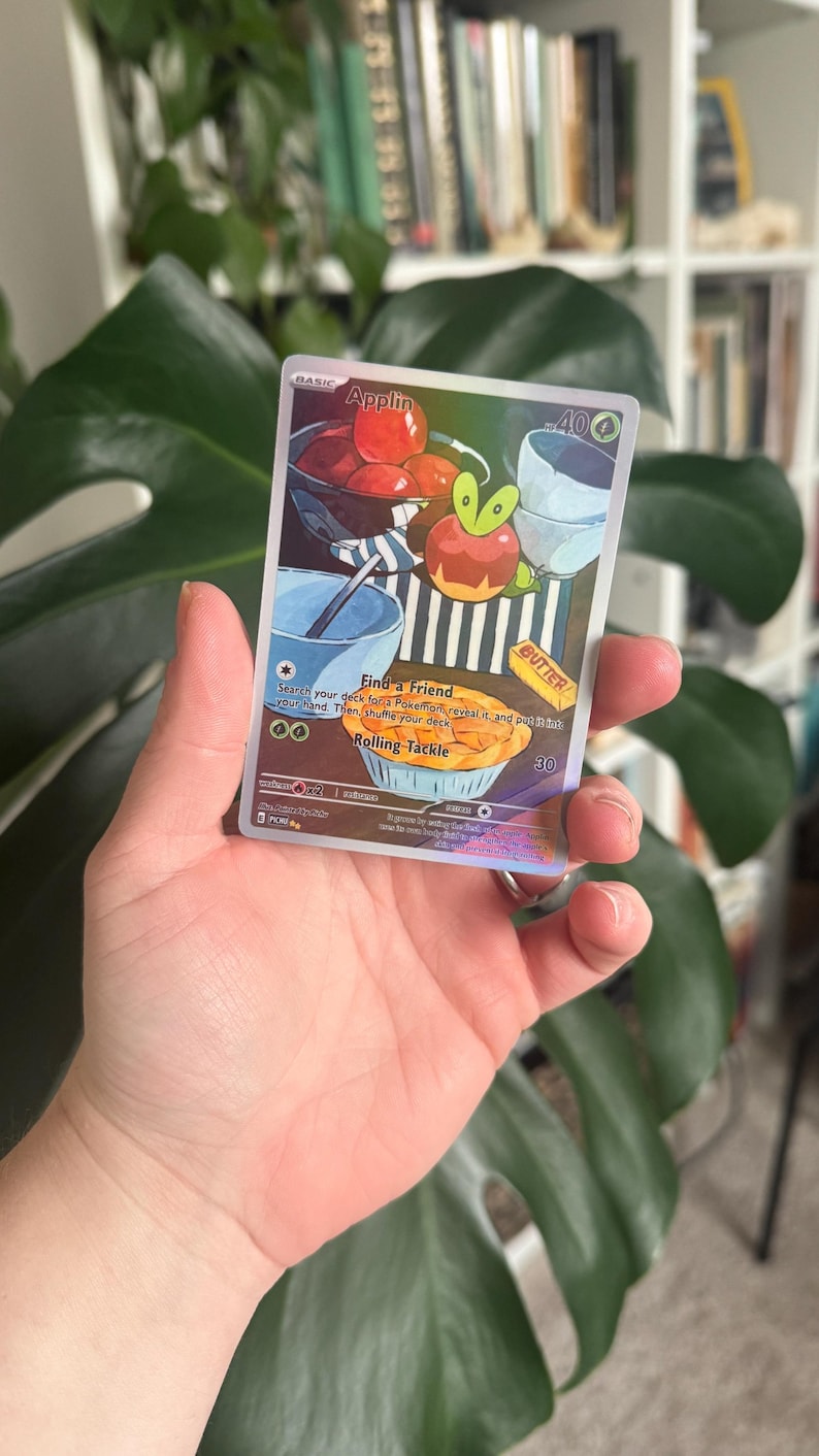 Applin Handmade Pokemon Card Print, Custom Fan Art TCG Proxy ...