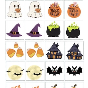 Halloween Memory Game for Kids: Printable Matching Game (instant ...