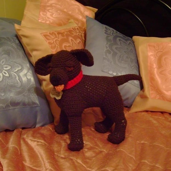 Crochet Black Lab Pattern - Etsy