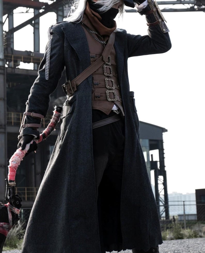 Custom Made Unisex Bloodborne Hunter Cosplay Costume Set – Full Outfit ...
