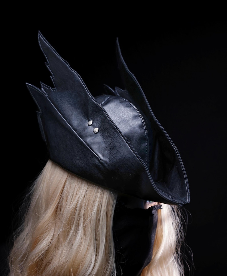 10 Days to Make -•- Custom Bloodborne Hunter Hat, PU Leather Tricorn ...