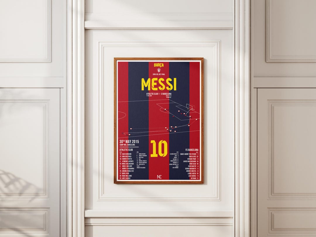 Messi Vs Bilbao Goal Poster - Etsy