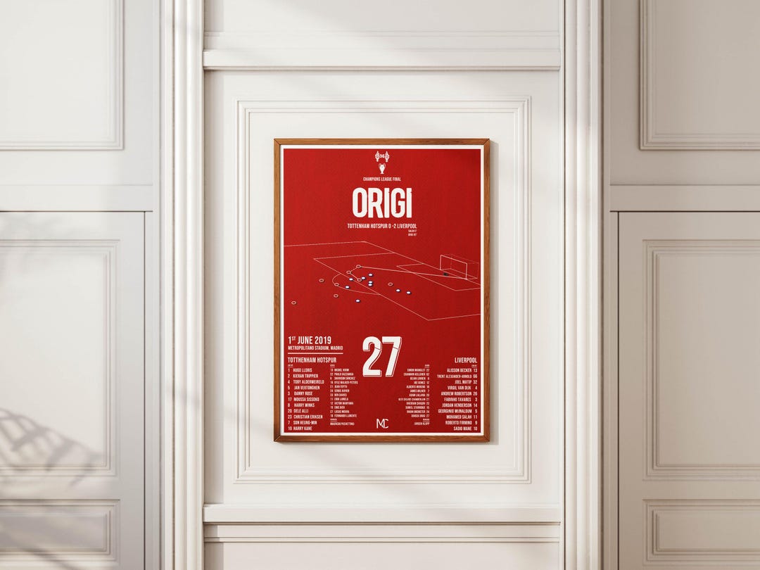 Origi Champions League Final Goal Poster - Etsy