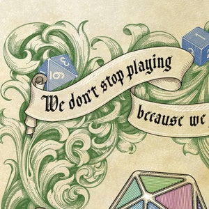 D20 Role Playing Game Art Print RPG Poster Dungeons Dragons - Etsy