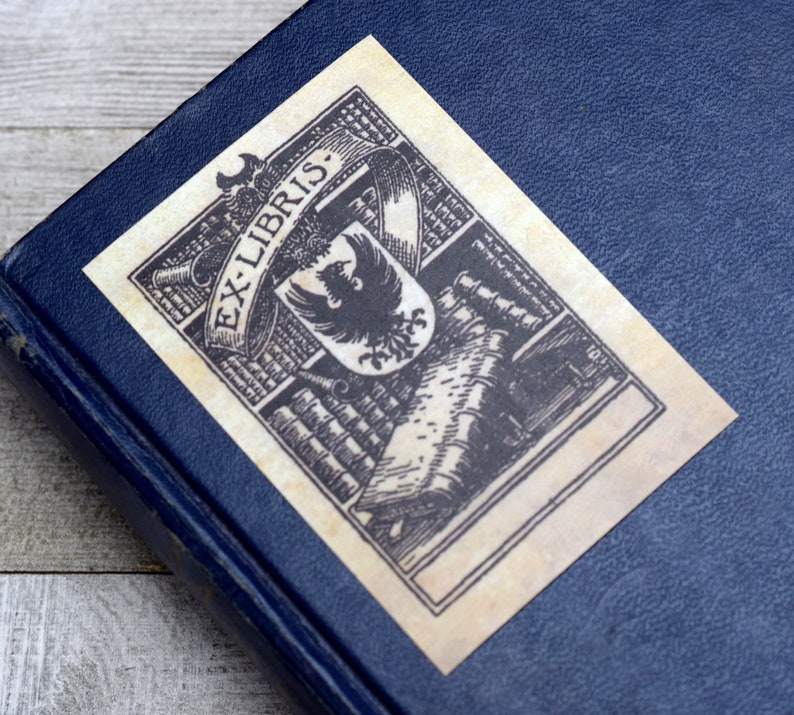 Medieval Book Plates: Set of 24 Heraldic Bookplates With - Etsy