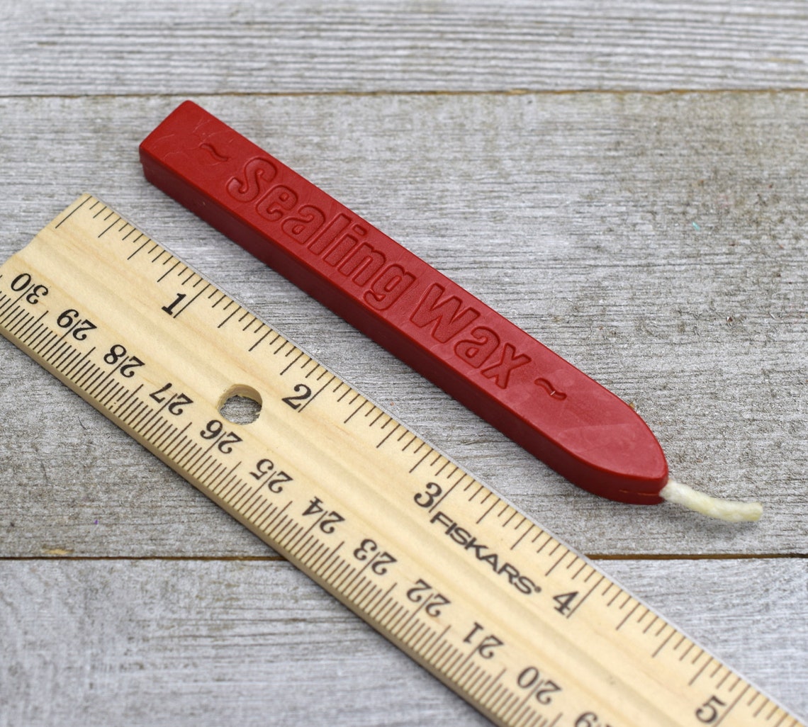 Red Sealing Wax Stick With Wick - Etsy
