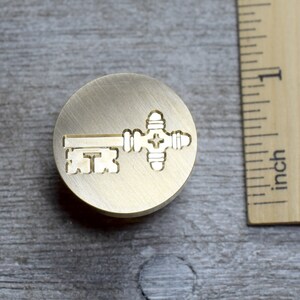 Skeleton Key Wax Seal Stamp // Steampunk Brass Stamp for Crafting - Etsy