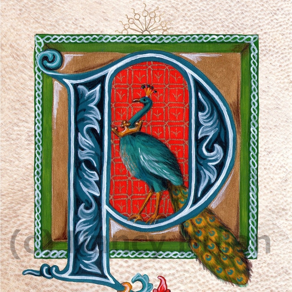 Medieval Letter P - Etsy