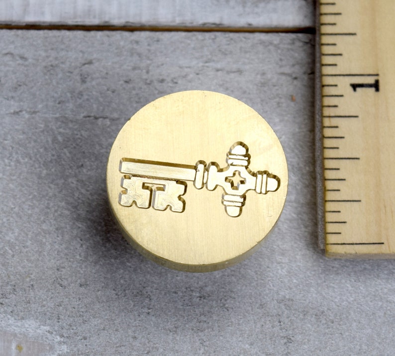 Skeleton Key Wax Seal Stamp // Steampunk Brass Stamp for - Etsy