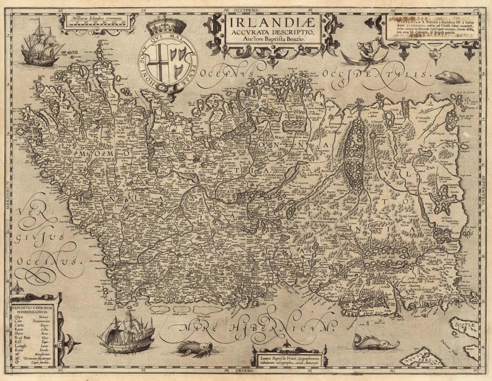 Renaissance Map of Ireland 17th Century Fine Art - Etsy