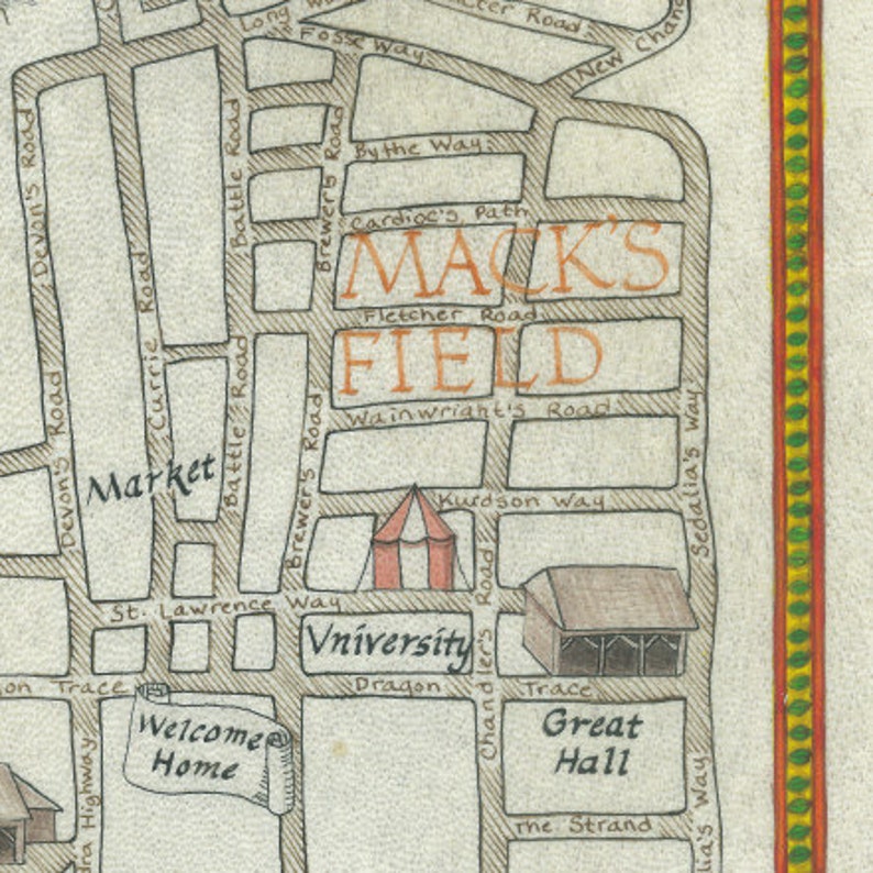 Pennsic War Map in Medieval Style Open Edition Print - Etsy