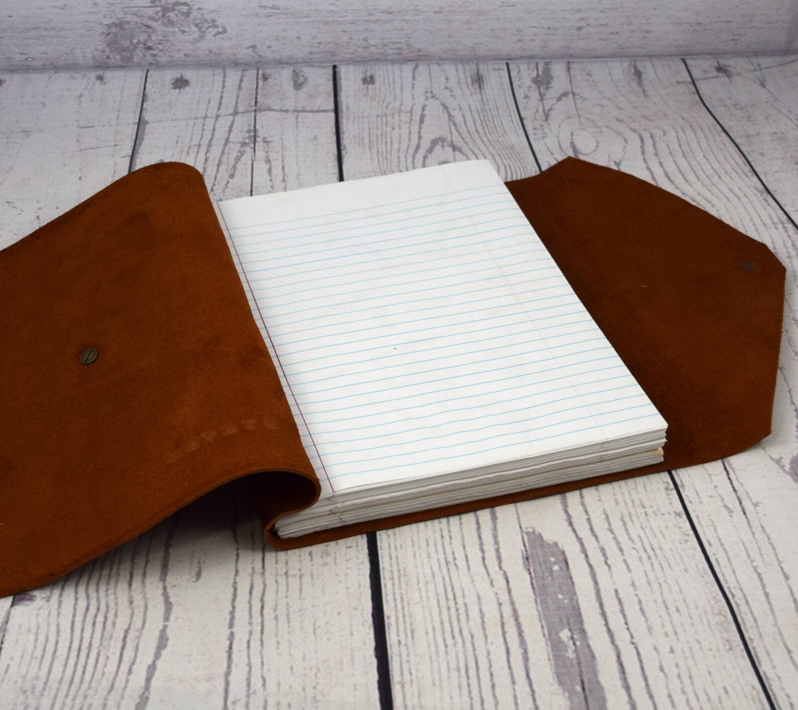 Refillable Leather Notebook for Letter-size Paper Personalized - Etsy