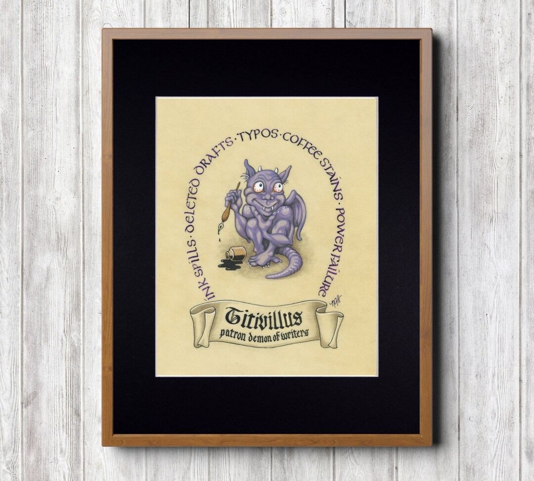 Titivillus Patron Demon of Writers // Gift for Writers, Authors, and ...