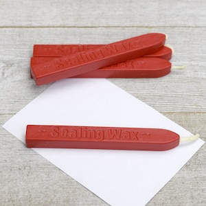 Red Sealing Wax Stick With Wick - Etsy