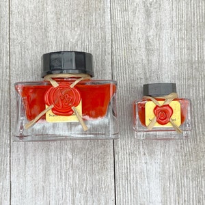 Red Calligraphy Ink for Quills and Dip Pens, Scarlet Scoundrel Red ...