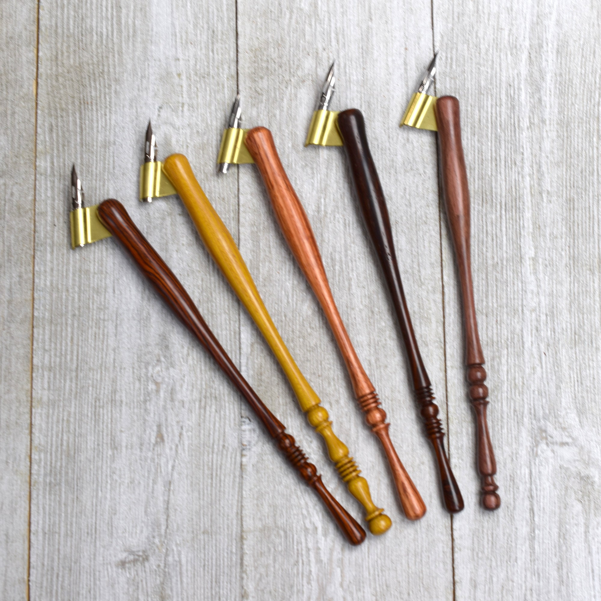 Wood Oblique Calligraphy Pen (one in Choice of Colors) - Etsy