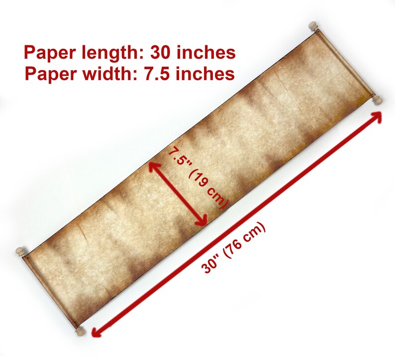 Long Blank Paper Scroll for LARP Cosplay Ren Faire and Art - Etsy