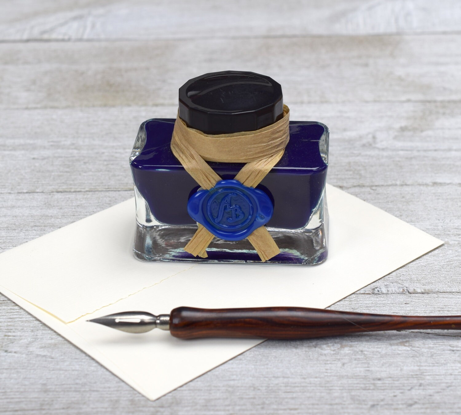 Blue Calligraphy Ink for Quills and Dip Pens Sapphire Sea | Etsy