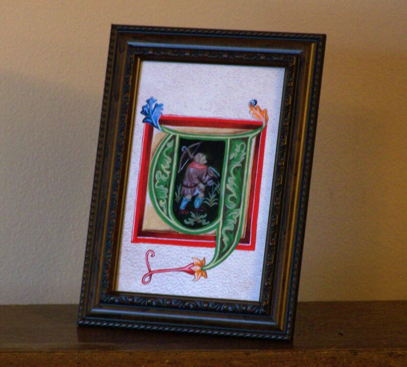 Alphabet Letter Y Medieval Illuminated Letter Y Painted - Etsy