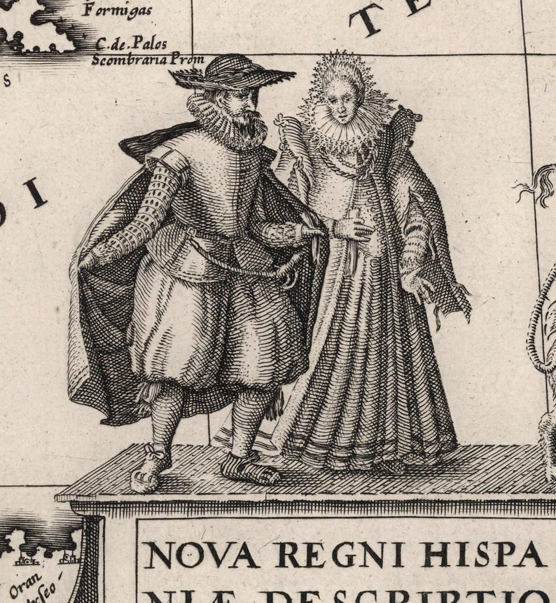 Antique Map of Spain 17th Century Fine Art Reproduction - Etsy