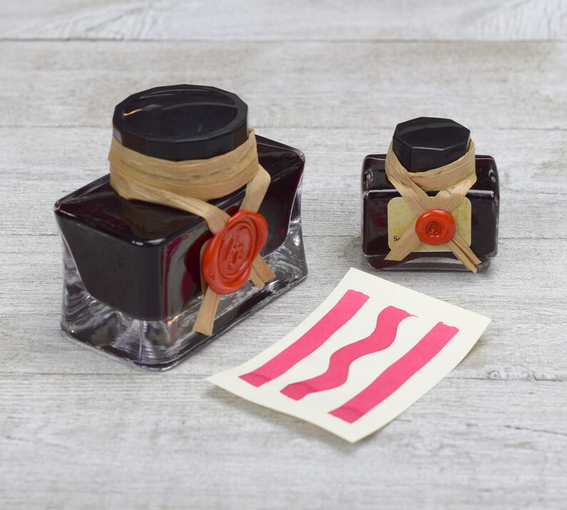 Red Calligraphy Ink for Quills and Dip Pens Scarlet Scoundrel | Etsy