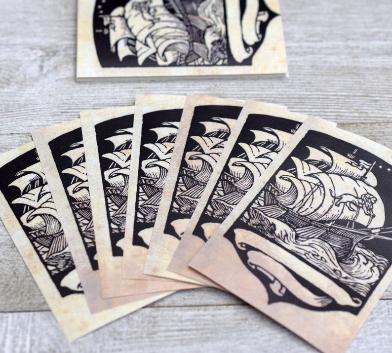 Nautical Bookplate: Set of 24 Library Book Plates With Sailing - Etsy