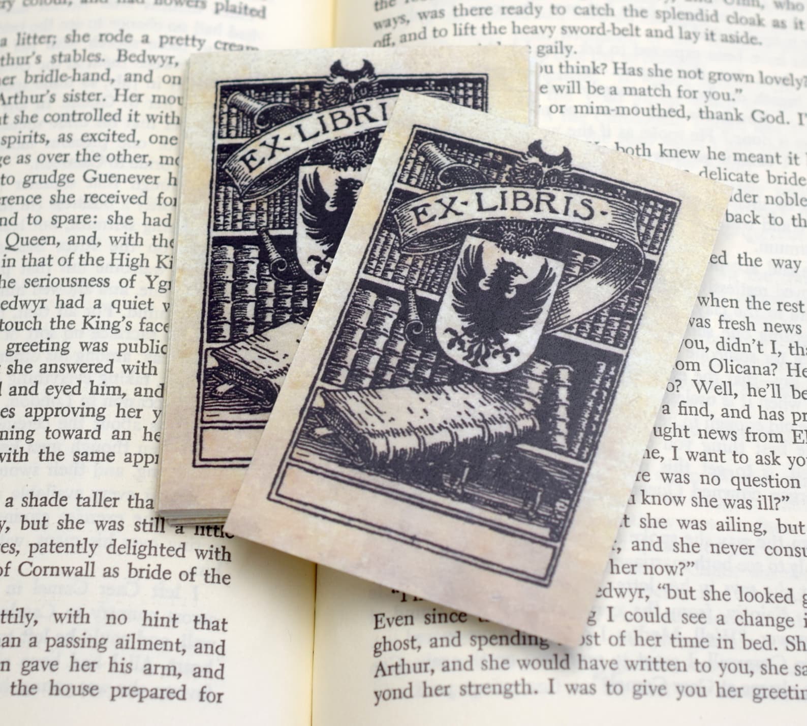 Medieval Book Plates: Set of 24 Heraldic Bookplates With Shield and ...